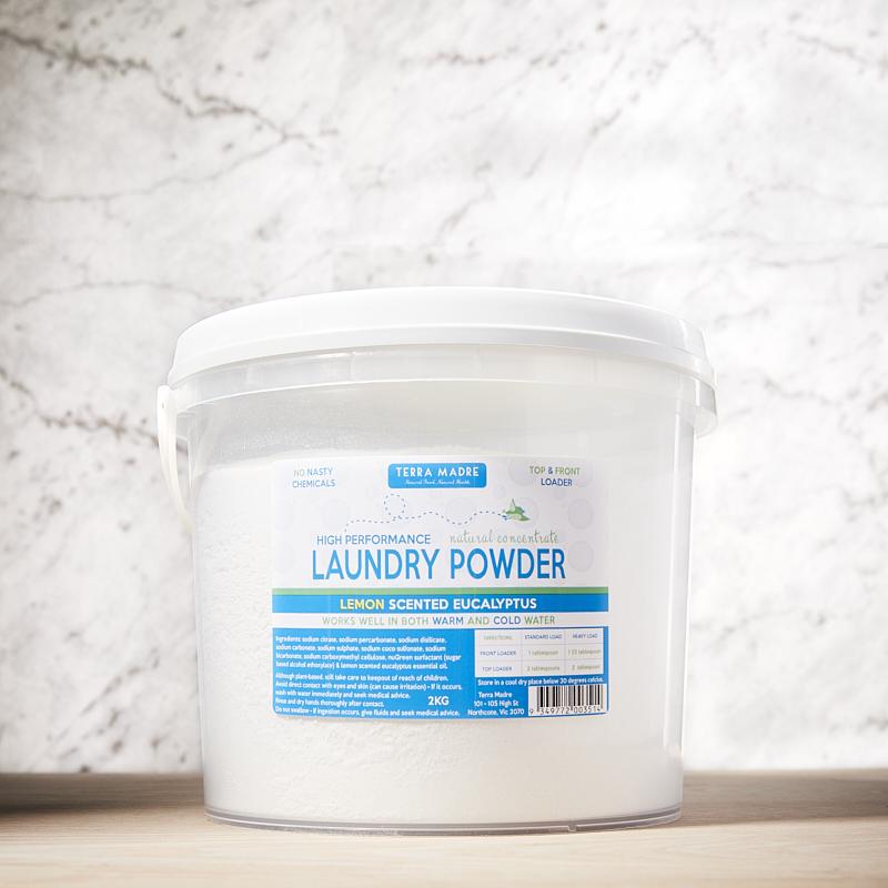 Laundry Powder Lemon Scented Eucalyptus 2kg | Terra Madre